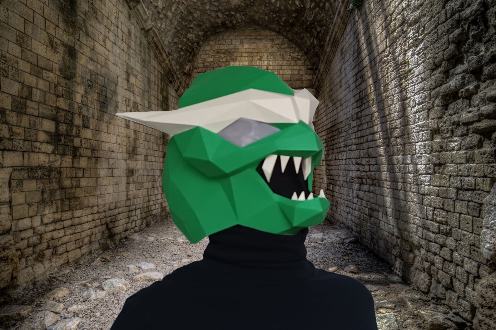 Goblin Mask Papercraft Pattern : DIY Mask Paper Craft Mask - Etsy