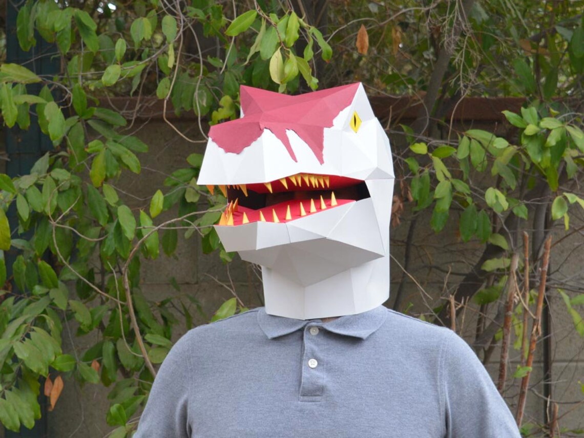 Dinosaur Mask Spinosaurus PDF Pattern Dinosaur Costume - Etsy UK