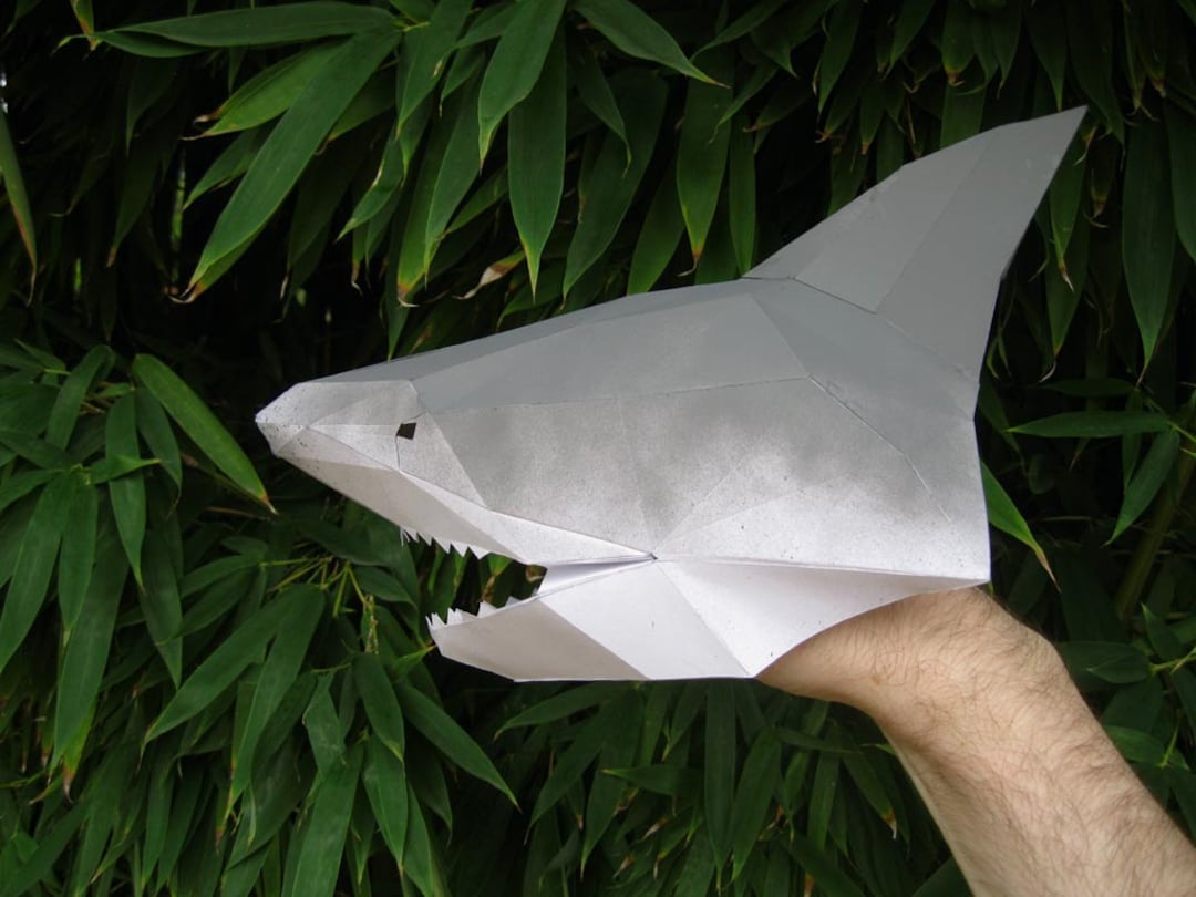 Shark Puppet Pattern | Hand Puppet | Paper Puppet | Kids Craft Project ...
