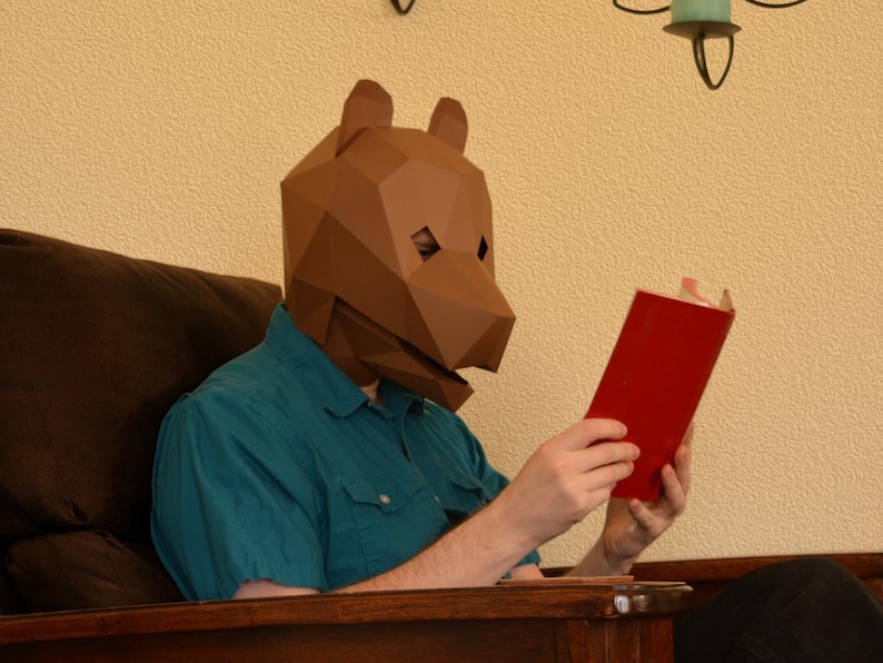 Animal Mask : Bear Mask With Moving Jaw! | Halloween Mask | Printable ...