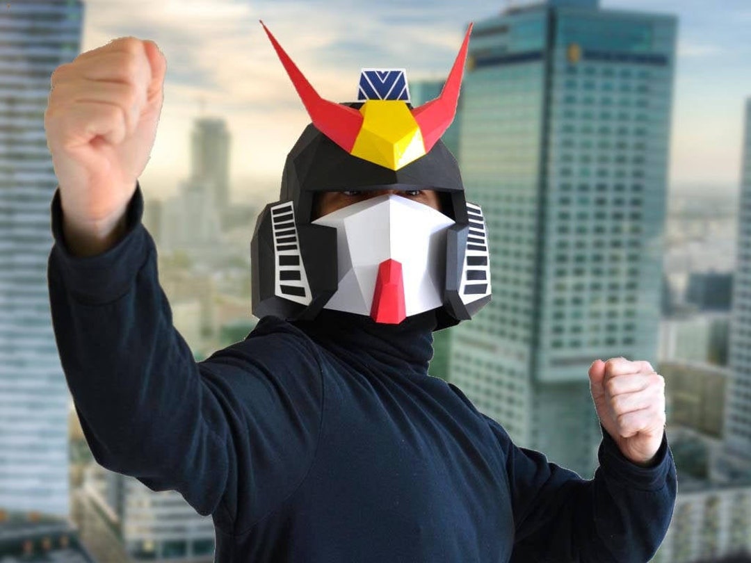 Robot Helmet DIY Craft Kit - Build a Paper Mask With This PDF Download ...