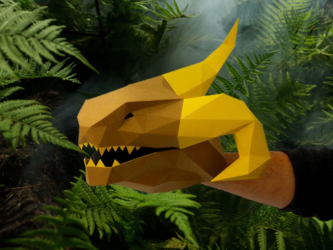 Monster Puppet Pattern - Build Your Own Paper Dragon Monster! This ...