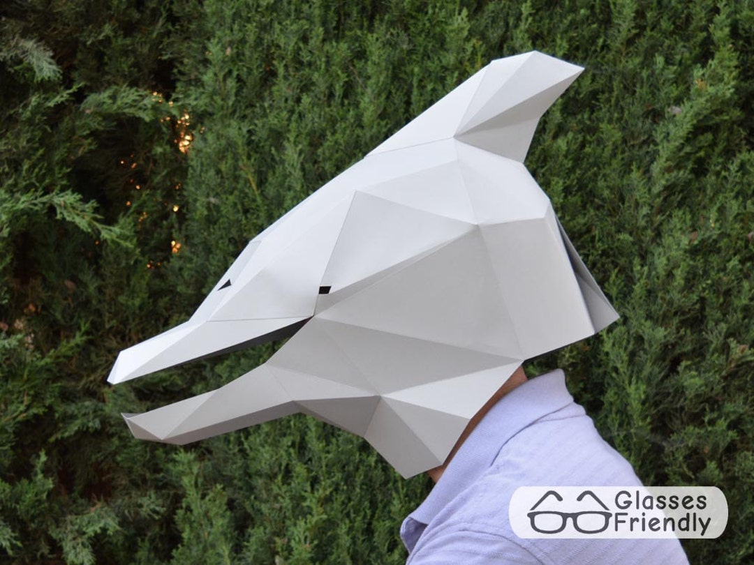 Dolphin Mask Pattern | Animal Mask | Mask Template | Halloween Mask ...