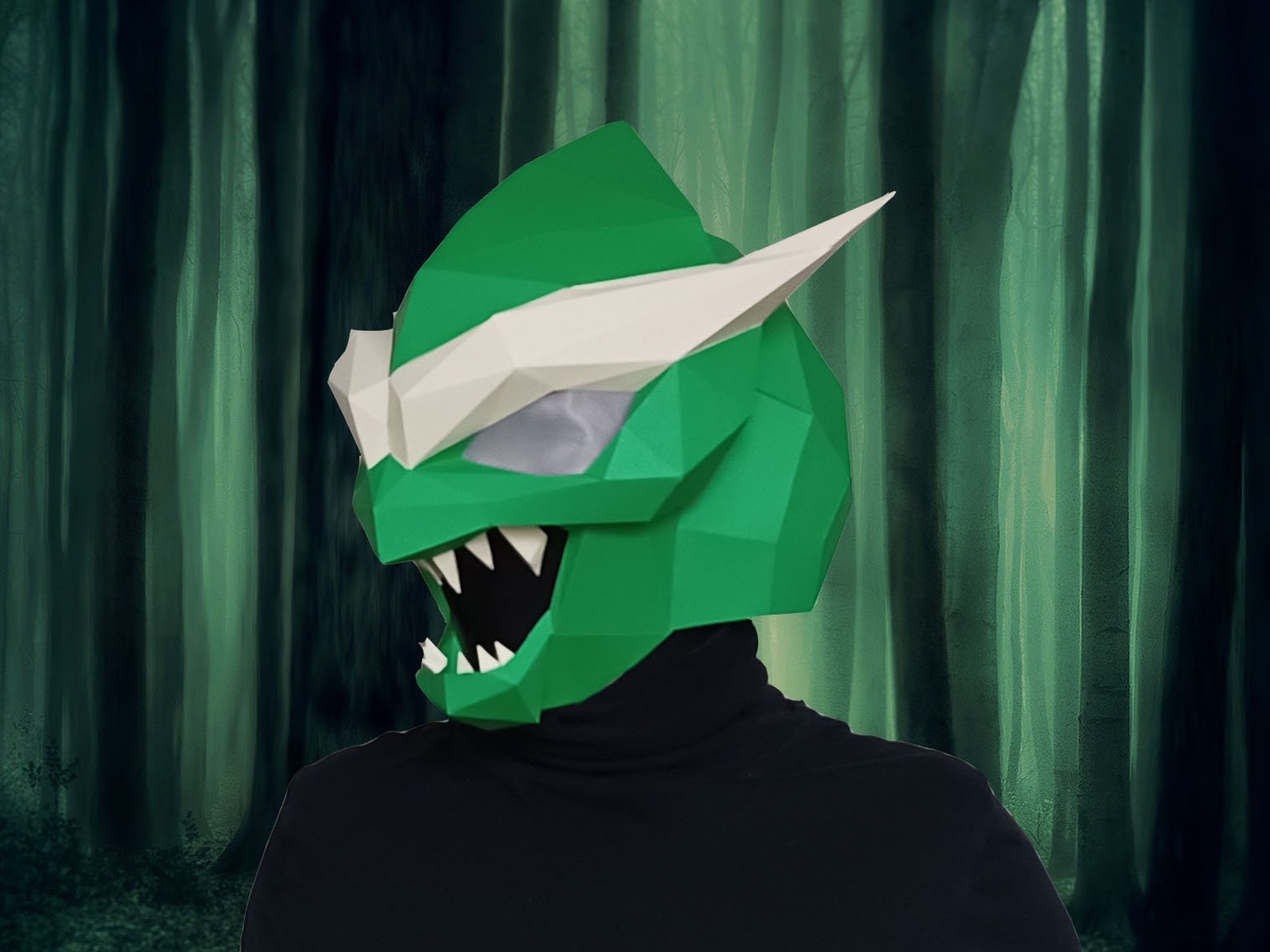 Goblin Mask Papercraft Pattern : DIY Mask Paper Craft Mask - Etsy
