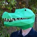 Papercraft Mask: Crocodile Mask / Alligator Mask Animal Mask Cricut SVG ...