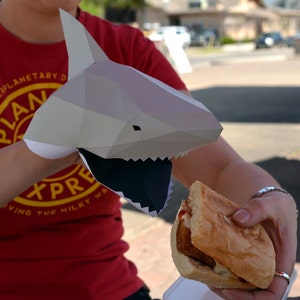 Shark Puppet Pattern | Hand Puppet | Paper Puppet | Kids Craft Project ...