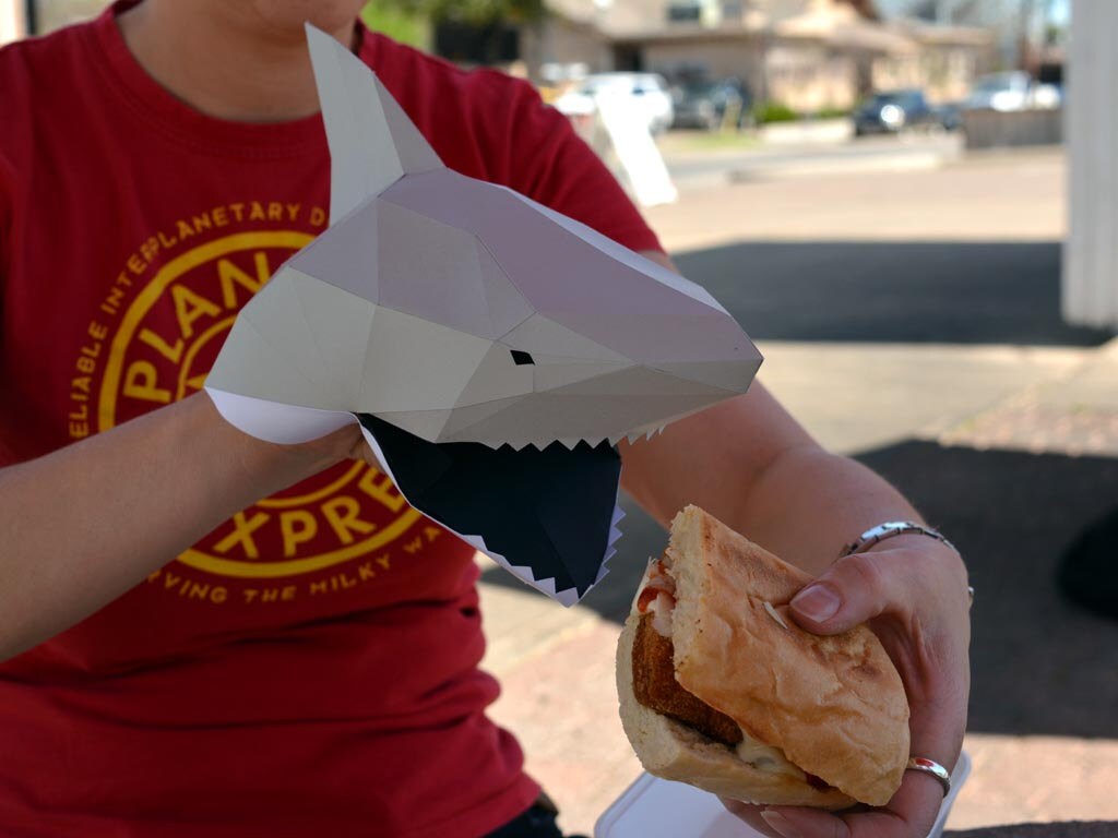 Shark Puppet Pattern | Hand Puppet | Paper Puppet | Kids Craft Project ...