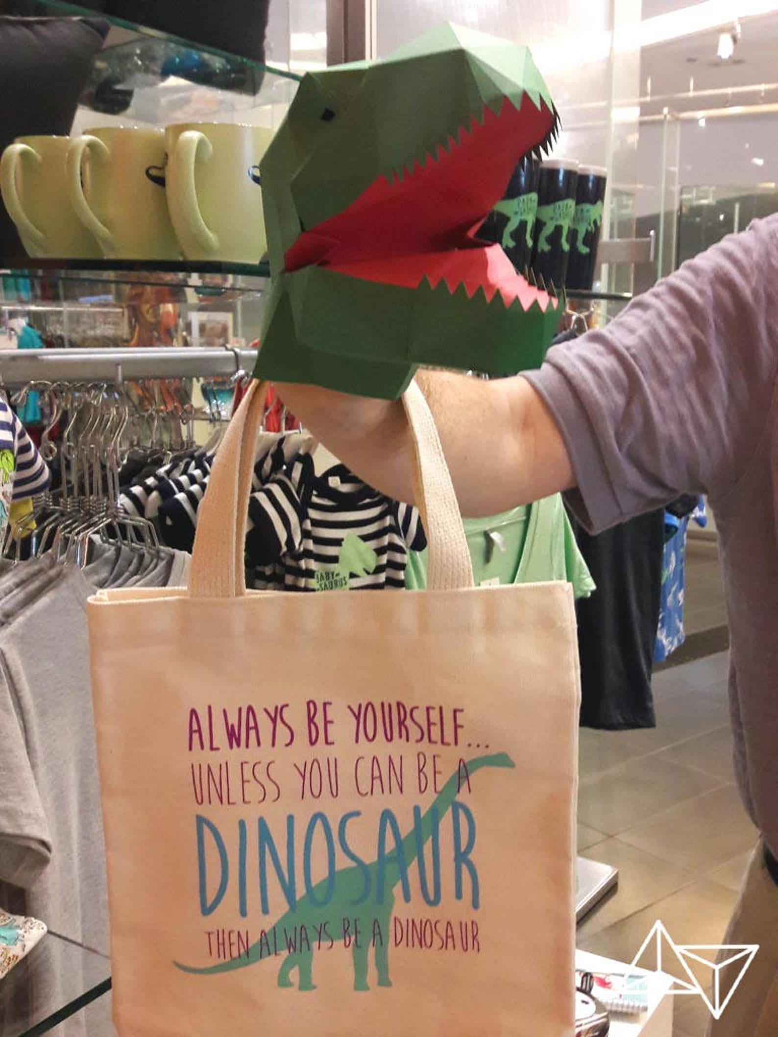 T-rex Paper Puppet – DIY Kids Craft Project (PDF Template) - Etsy