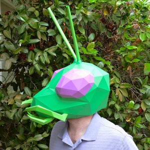 Praying Mantis Mask Paper Pattern | Insect Mask Halloween Mask DIY Mask ...