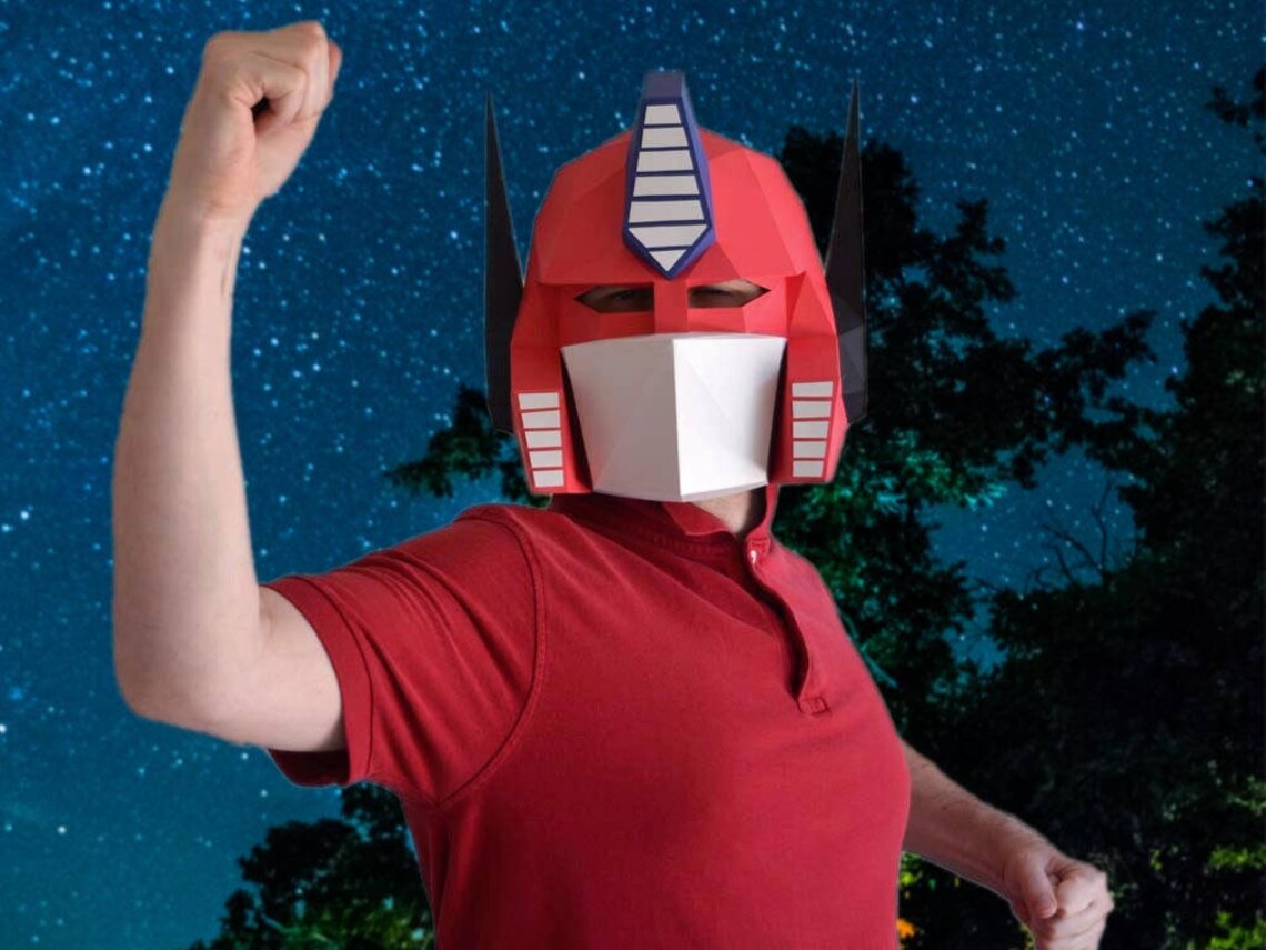 Space Robot Mask Template: Robot X1 Build Your Own Paper | Etsy