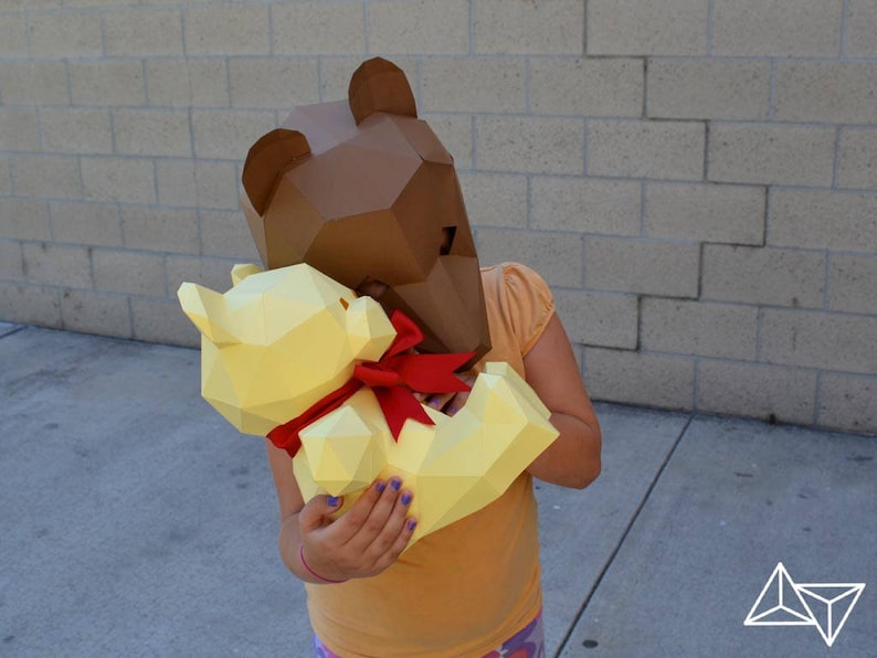 Animal Mask : Bear Mask With Moving Jaw! | Halloween Mask | Printable ...