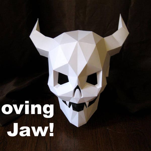 Papercraft Devil Mask - Etsy