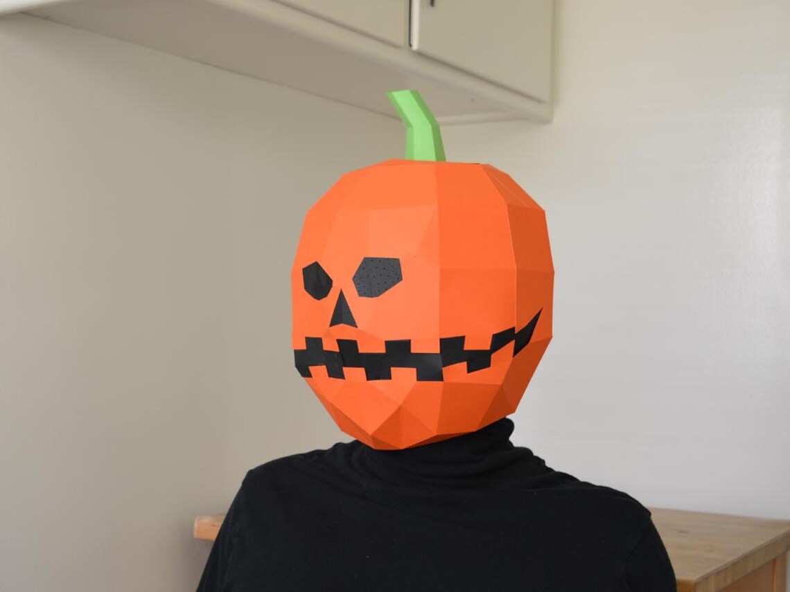 Jack-o-lantern Mask Paper Pattern Instant Download - Etsy