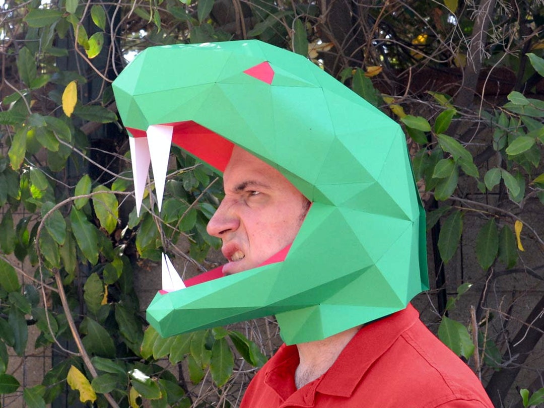 Snake Mask Pattern - Open Face for Great Visibility! Paper Mask ...