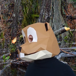 Beaver Mask Pattern Using Papercraft | Build a Beaver Mask With This ...