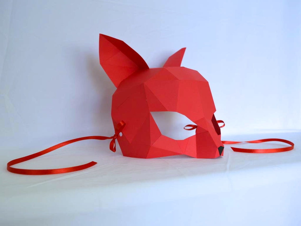 DIY Cat Ears Mask - Papercraft Halloween Costume (PDF Pattern) - Etsy