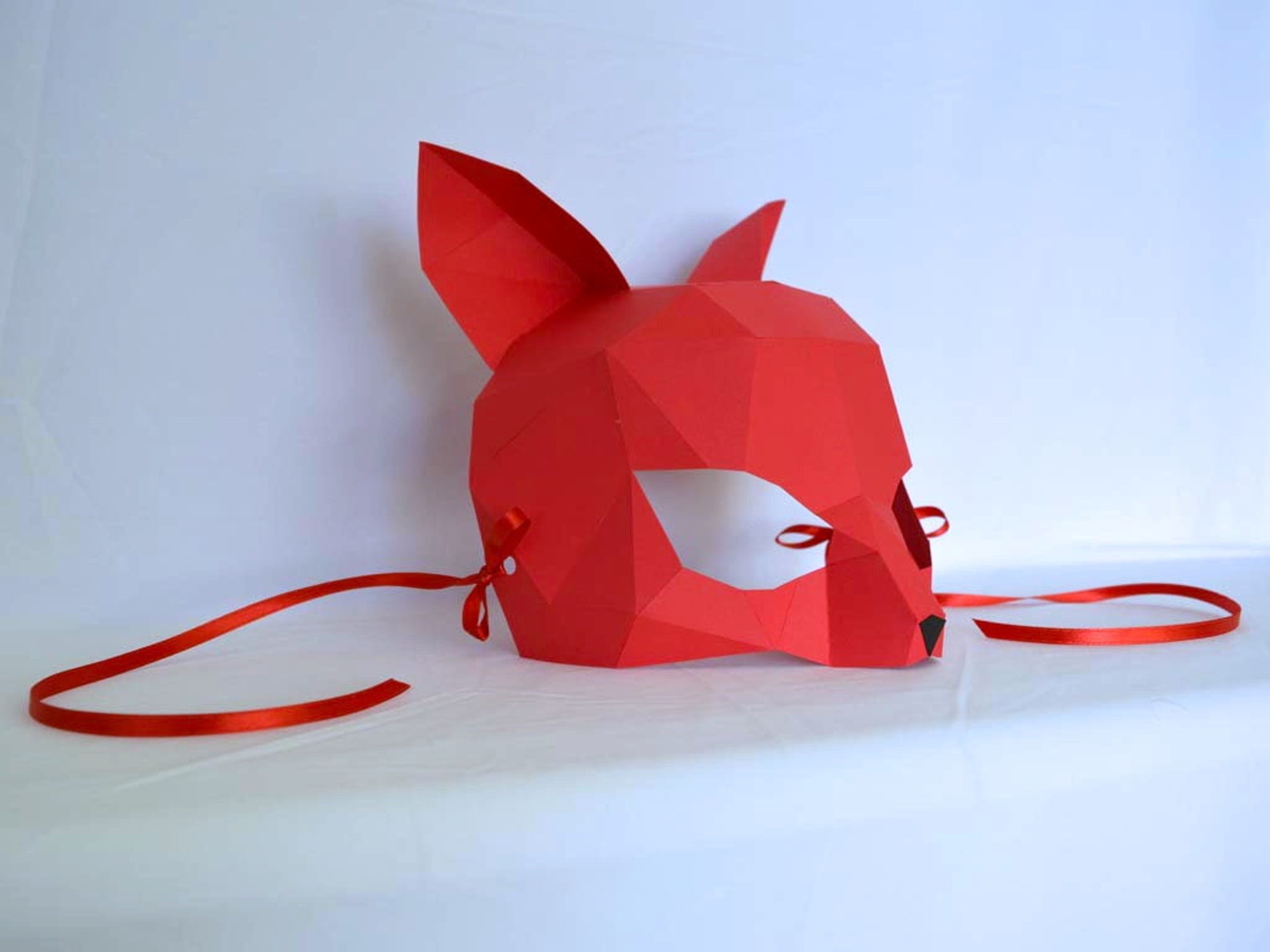Cat Ears Face Mask for Halloween DIY Pattern Builds in 30 - Etsy