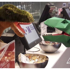 T-rex Puppet - Build a Paper Hand Puppet | Dinosaur Puppet | Kids Craft ...