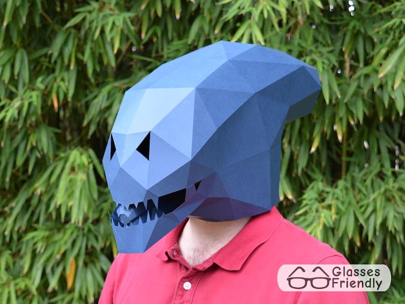 Alien Xenomorph Paper Mask Pattern – Halloween Costume (PDF Pattern) - Etsy