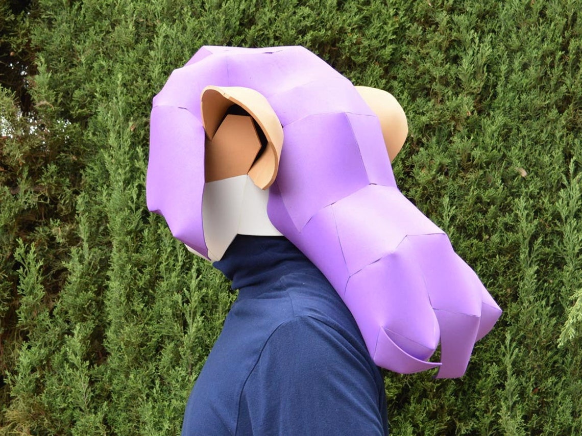 Cartoon Mouse Mask Pattern | Printable Low Poly Halloween Mask (PDF) - Etsy