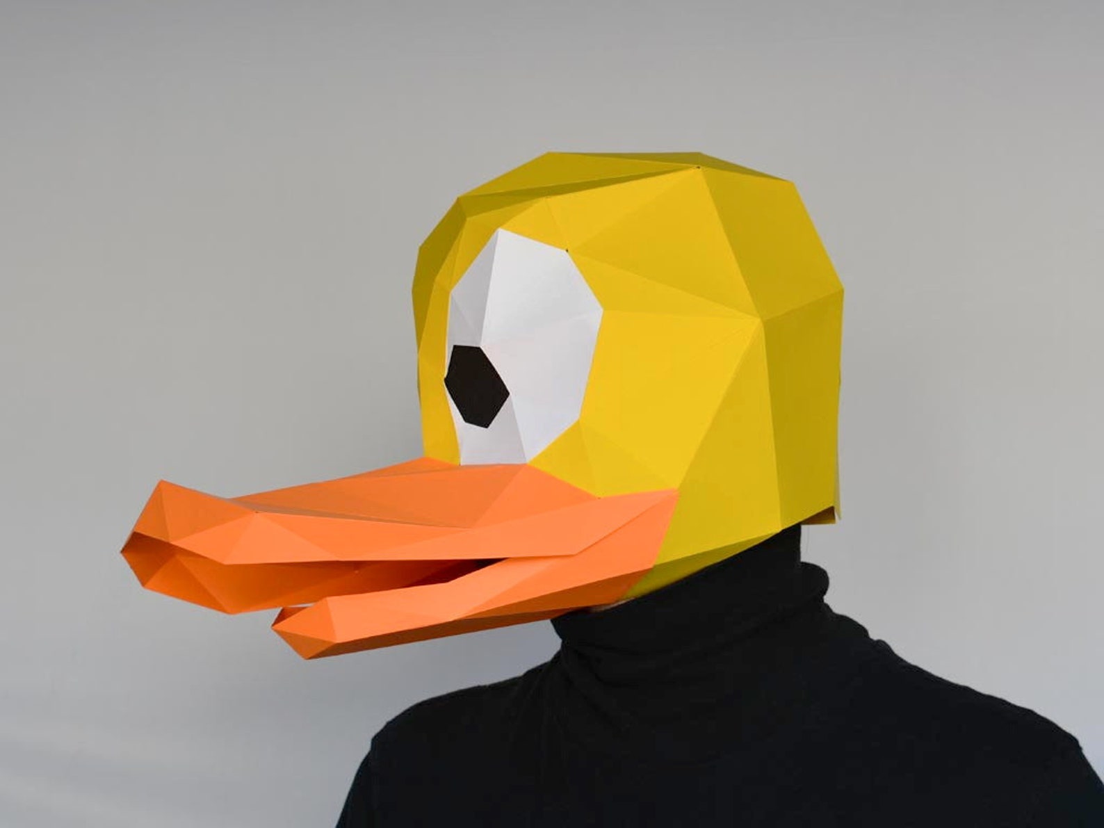 Rubber Duck Mask Papercraft Pattern Cartoon Mask Printable | Etsy