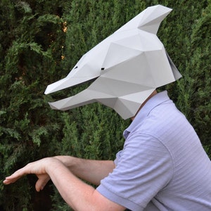 Dolphin Mask Pattern | Animal Mask | Mask Template | Halloween Mask ...