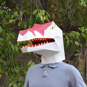 Dinosaur Mask - Spinosaurus PDF Pattern | Dinosaur Costume | Jurassic ...
