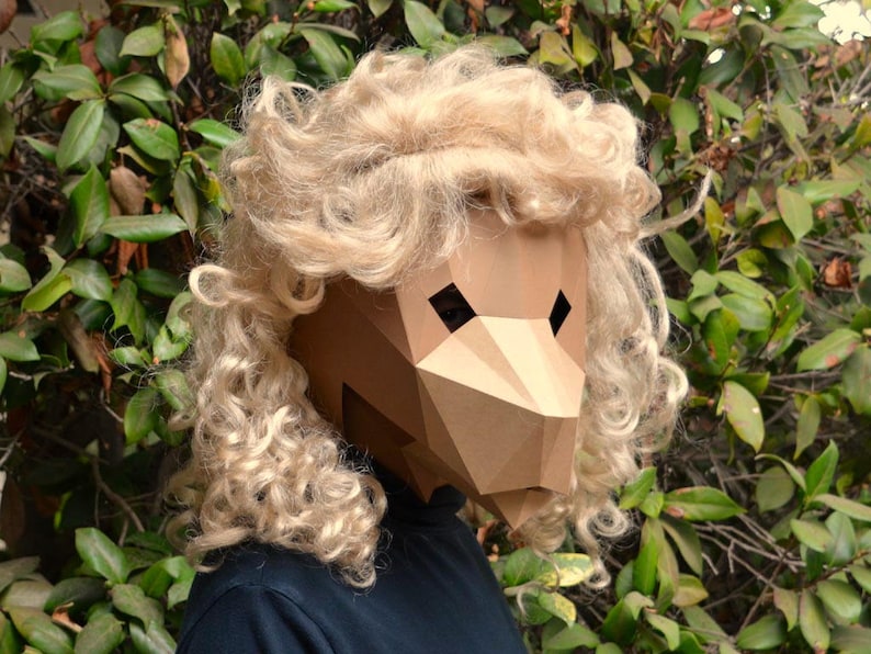 Animal Mask : Bear Mask With Moving Jaw! | Halloween Mask | Printable ...