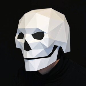 Skull Mask With Moving Mouth Pattern - Two Styles! | Halloween Mask ...