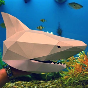 Shark Puppet Pattern | Hand Puppet | Paper Puppet | Kids Craft Project ...