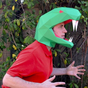 Snake Mask Pattern - Open Face for Great Visibility! Paper Mask ...