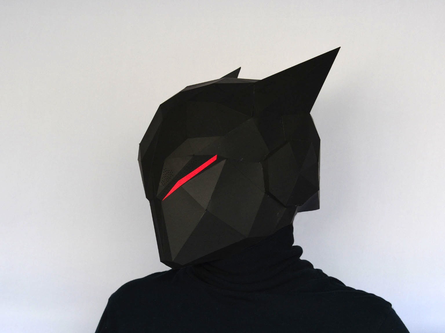 Galactic Ninja Mk1 Low Poly Mask Pattern Papercraft Template | Etsy