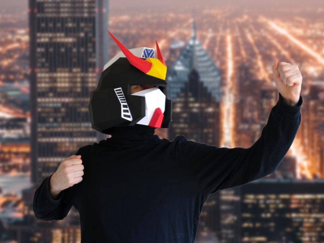 Robot Helmet DIY Craft Kit Build a Paper Mask With This PDF - Etsy