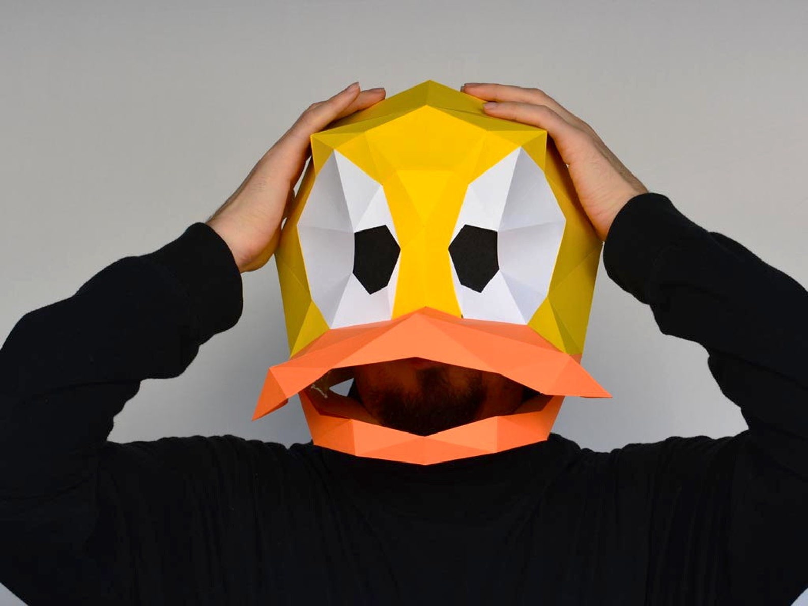 Rubber Duck Mask Papercraft Pattern Cartoon Mask Printable | Etsy