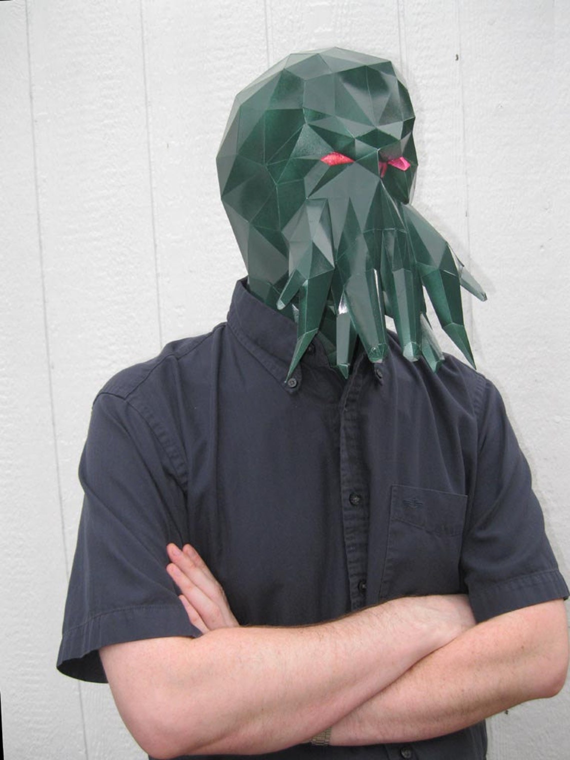 Cthulhu Squid Mask You Build Yousrself Papercraft Pattern | Etsy