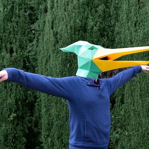 Dinosaur Mask - Pterodactyl Mask Paper Pattern | Halloween Mask ...