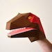 Velociraptor Puppet Paper Pattern Dinosaur Puppet Kids Craft Project ...