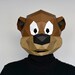 Toon Bear Mask Papercraft Pattern Cartoon Mask Printable Mask Halloween ...