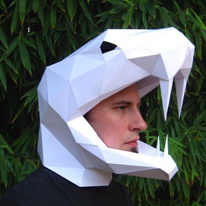 Snake Mask Pattern - Open Face for Great Visibility! Paper Mask ...