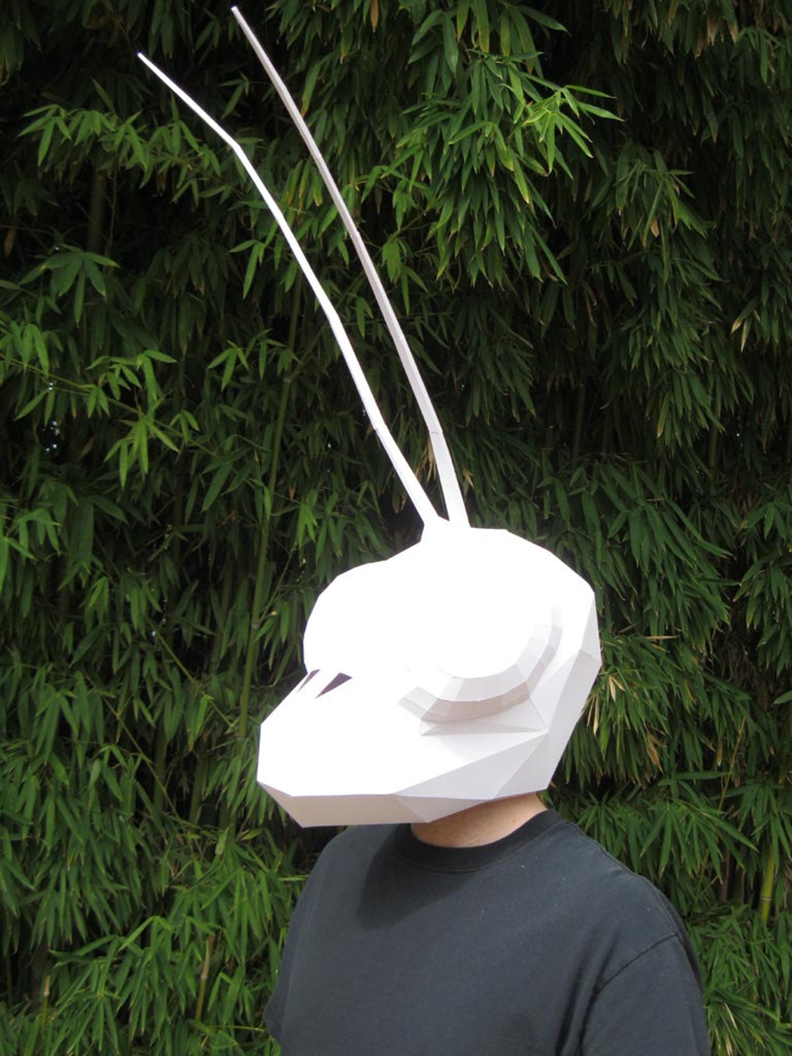 Praying Mantis Mask Paper Pattern Insect Mask Halloween Mask - Etsy