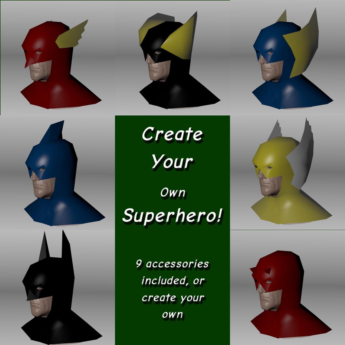 Superhero Mask Pattern Make Your Own Comic Book Superhero - Etsy