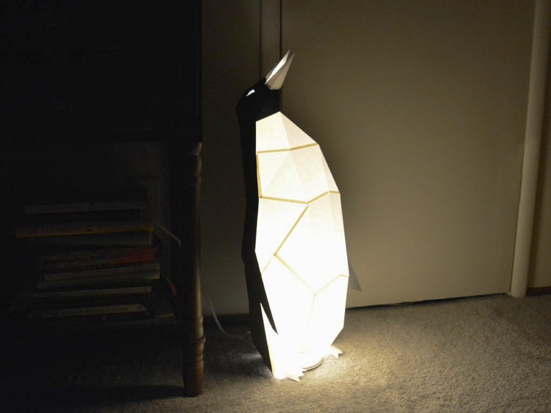 Penguin Lamp! Build Your Own With This Pattern & Instructions | Table ...