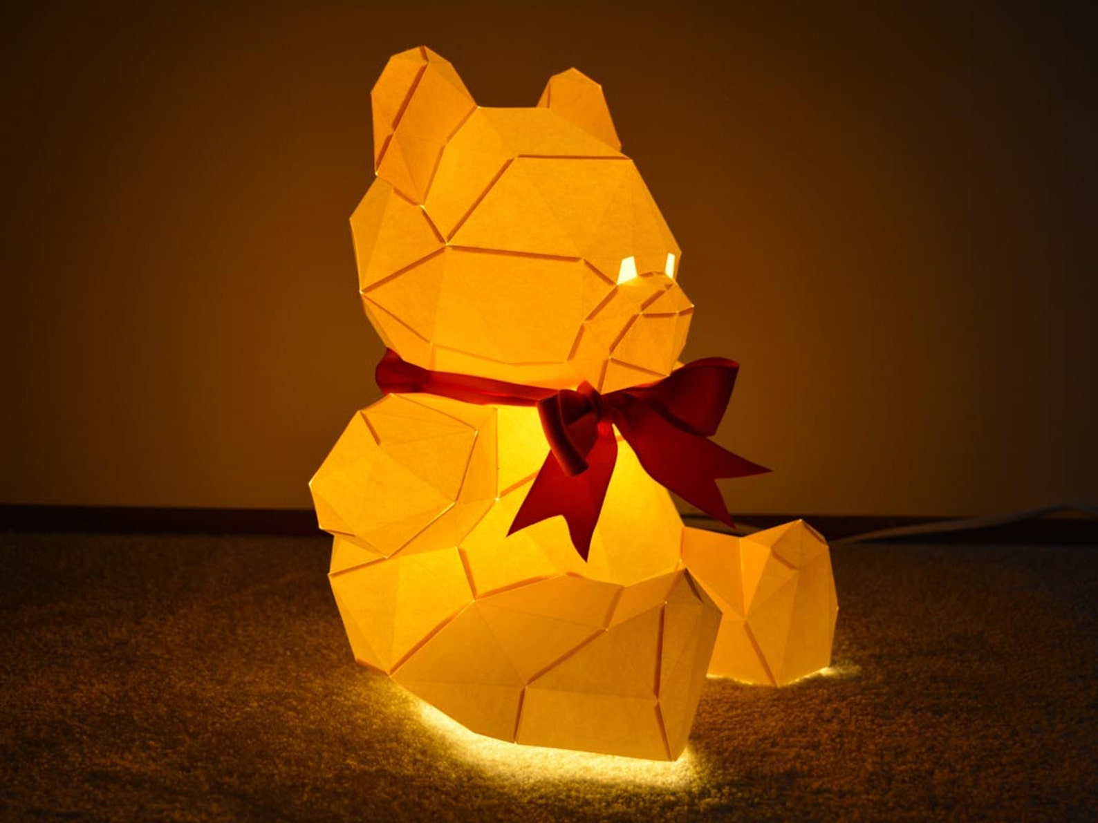 Teddy Bear Lamp You Can Build Yourself Light up Teddy Bear - Etsy