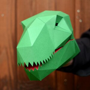 T-rex Puppet - Build a Paper Hand Puppet | Dinosaur Puppet | Kids Craft ...