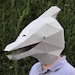 Dolphin Mask Pattern | Animal Mask | Mask Template | Halloween Mask ...