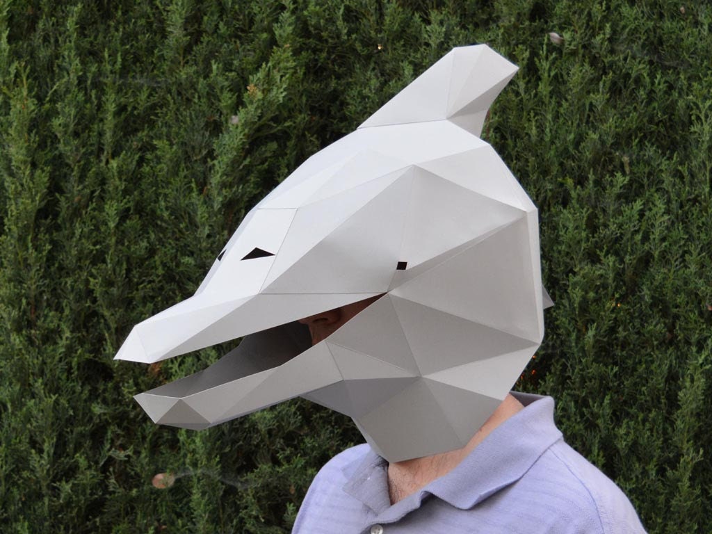 Dolphin Mask Pattern Animal Mask Mask Template Halloween | Etsy