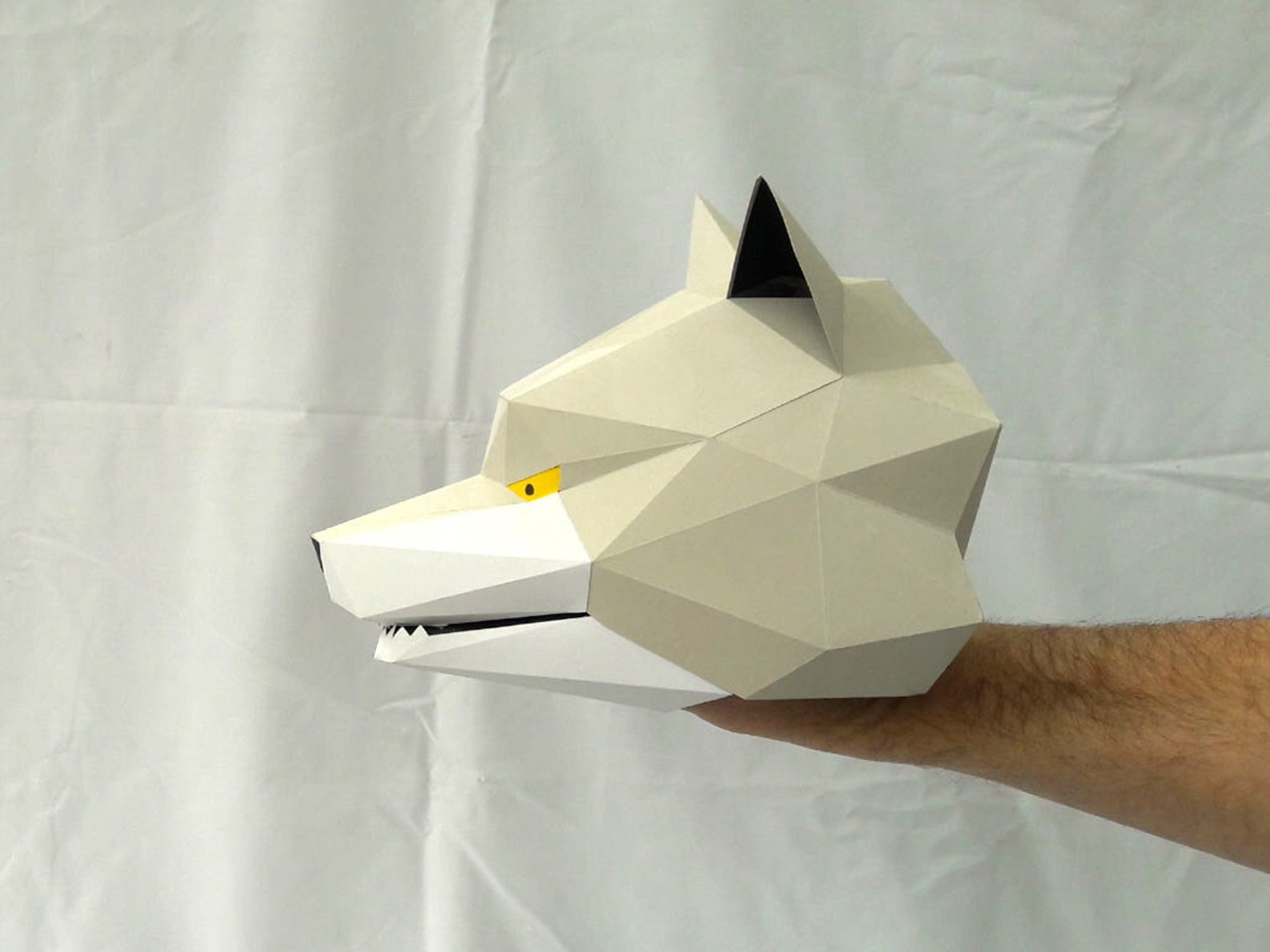 Hand Puppet Pattern: Build Your Own Wolf Puppet Paper Puppet Papercraft ...