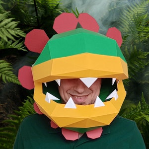 Venus Flytrap Mask Pattern Plant Mask Halloween Mask Diy Mask Paper