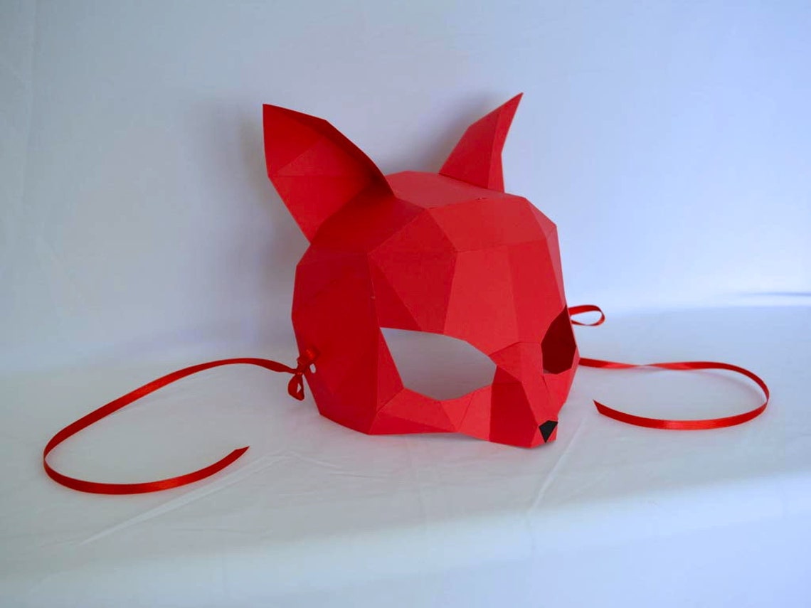 Cat Ears Face Mask for Halloween DIY Pattern Builds in 30 - Etsy