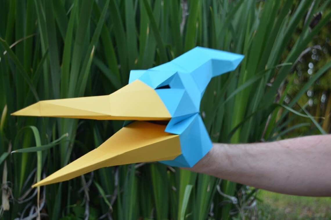 Pterodactyl Hand Puppet Pattern Dinosaur Puppet Kids Craft - Etsy UK